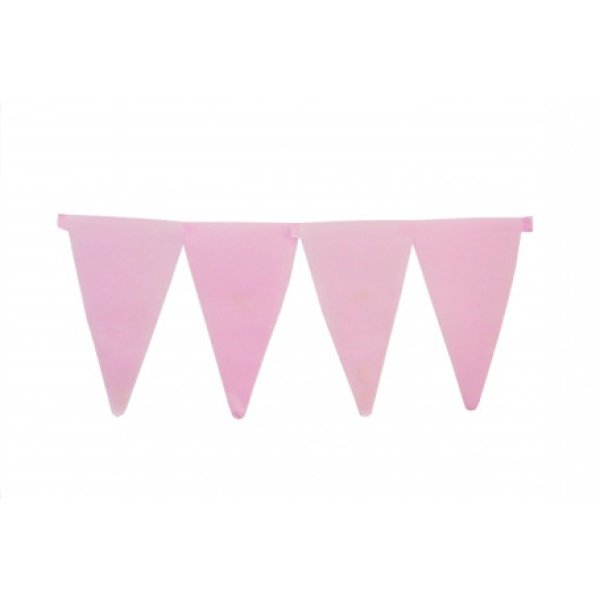 Banderin Triangular Liso de Papel Color Pastel Rosa (27 cm. Alto x 2 mt ...